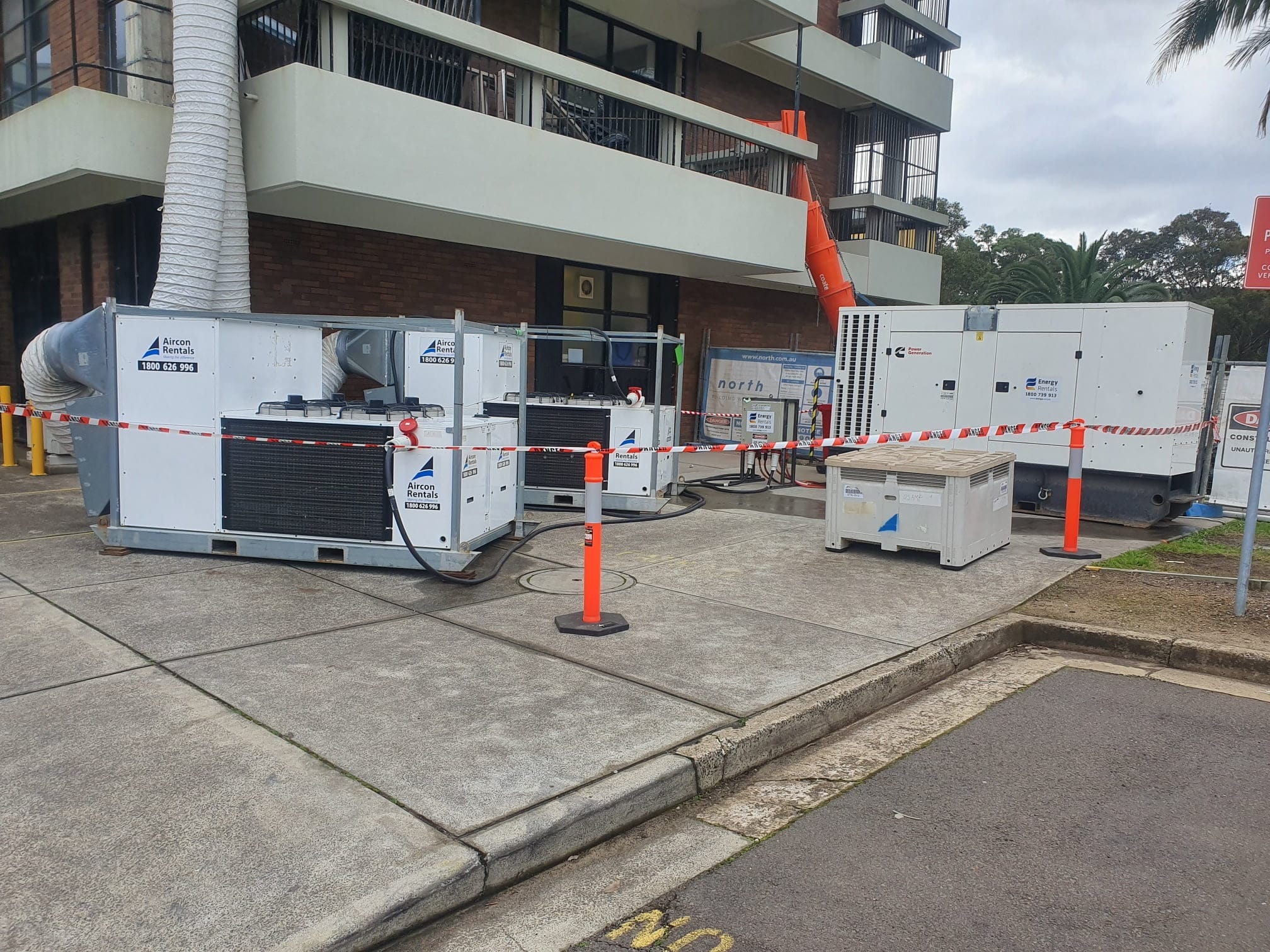 Reverse cycle HVAC rental | All in a weekend's work